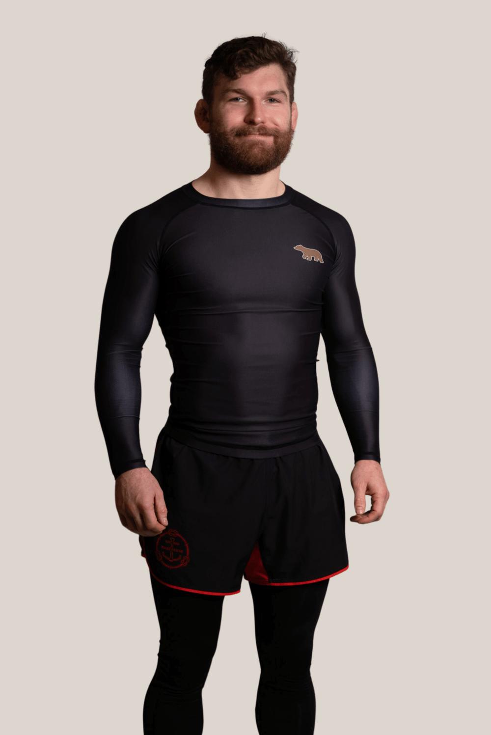 Black Rash Guard - Mens