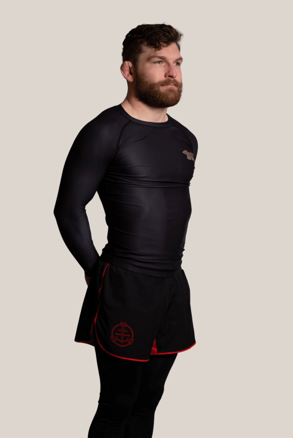 Black Rash Guard - Mens